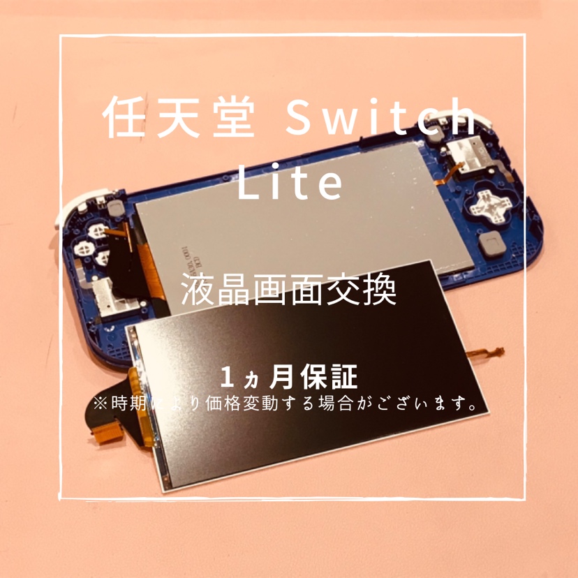 Switch Lite（スイッチライト） 液晶表示がおかしくなってしまったとのことで、液晶画面交換修理を行いました！【ゲーム修理工房高崎OPA店】 | ゲーム修理工房｜Nintendo DS ...